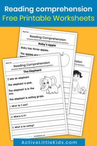 Kindergarten Reading Comprehension Worksheets - Active Little Kids