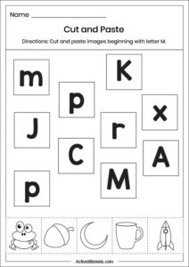 Free Letter M Worksheets for Kindergarten - Active Little Kids