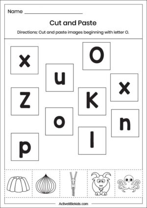 Free Letter O Worksheets for Kindergarten - Active Little Kids