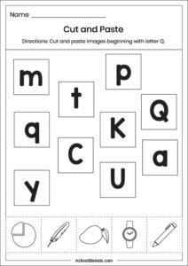 Free Letter Q Worksheets for Kindergarten - Active Little Kids