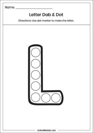 Free Letter L Worksheets for Kindergarten - Active Little Kids