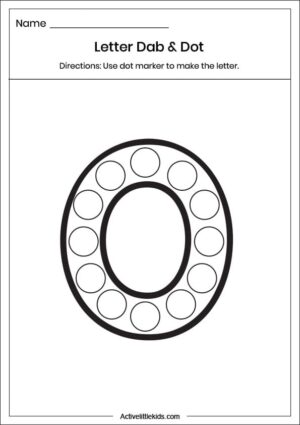 Free Letter O Worksheets for Kindergarten - Active Little Kids