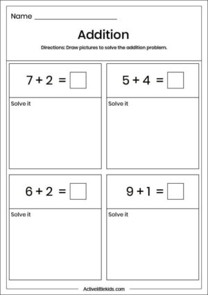 Free Addition Worksheets for Kindergarten - 37 Free Pages