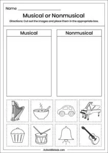 Free Music Worksheets for Kindergarten - Active Little Kids