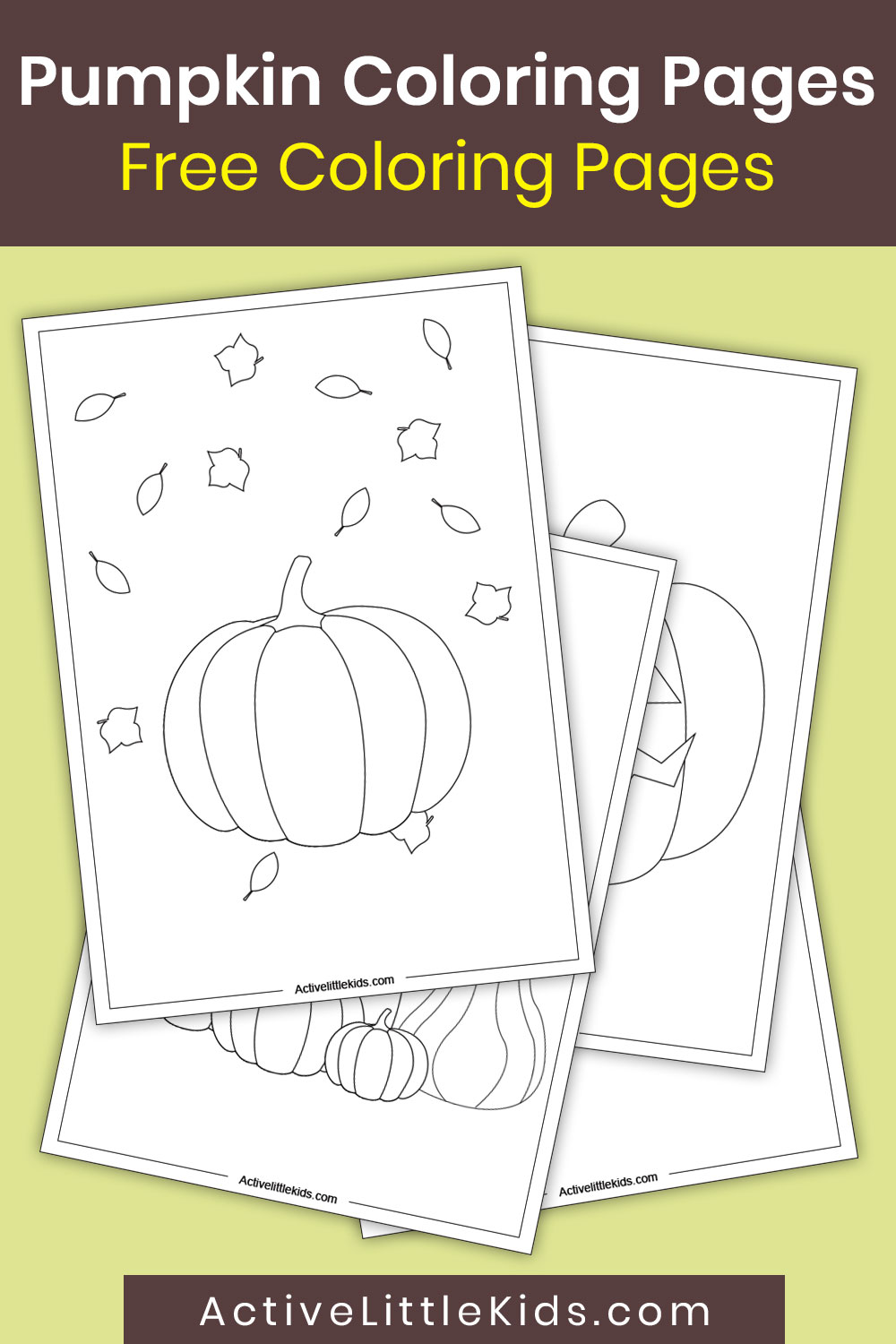Free Pumpkin Coloring Pages - Active Little Kids